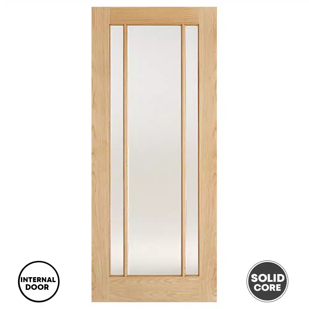 LPD Lincoln Internal Door Glazed Solid Oak – ZDoors