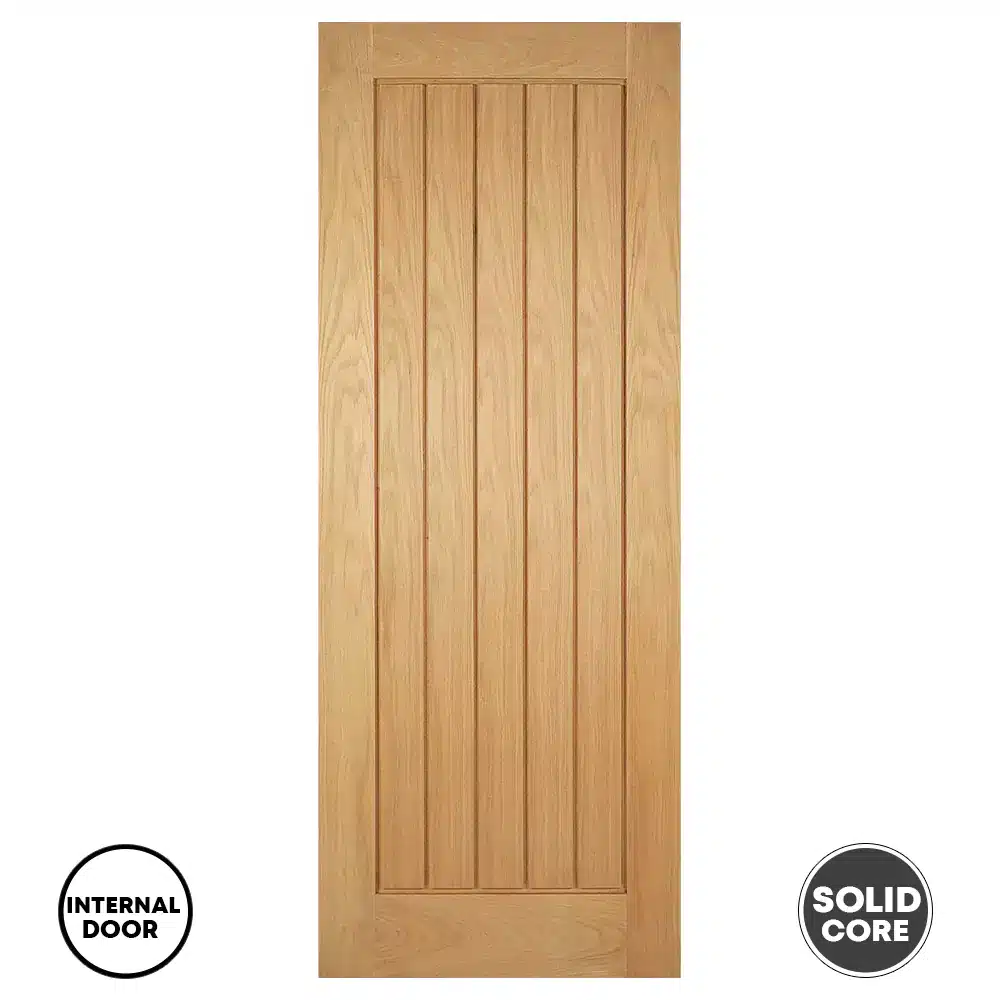LPD Unfinished Oak Internal Solid Door Mexicano – ZDoors