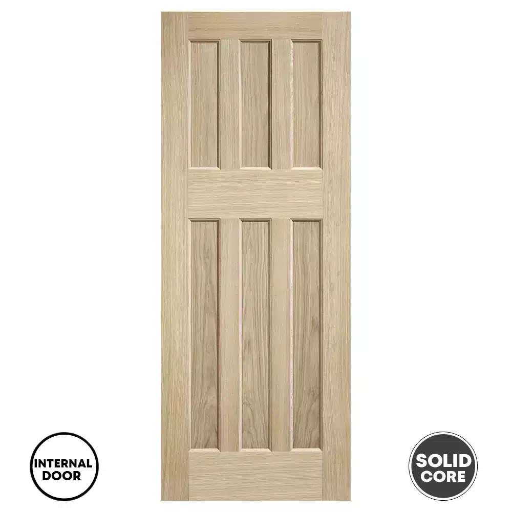 LPD DX 60s Style Oak Internal Unfinished Door – ZDoors