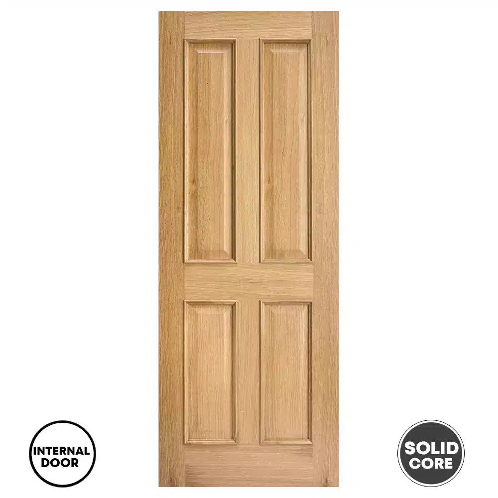 LPD Regency 4 Panel Oak Internal Fire Door RM2S – ZDoors