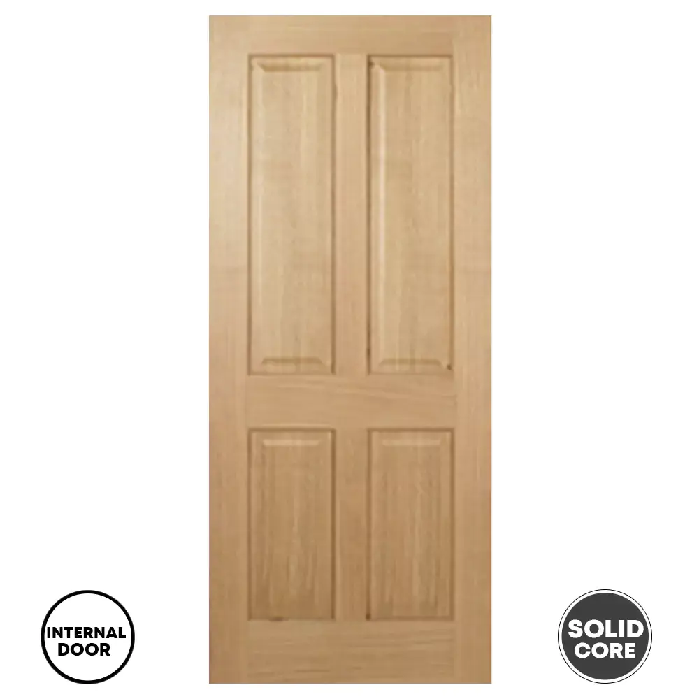 LPD Regency 4 Panel Oak Internal Door Unfinished – ZDoors
