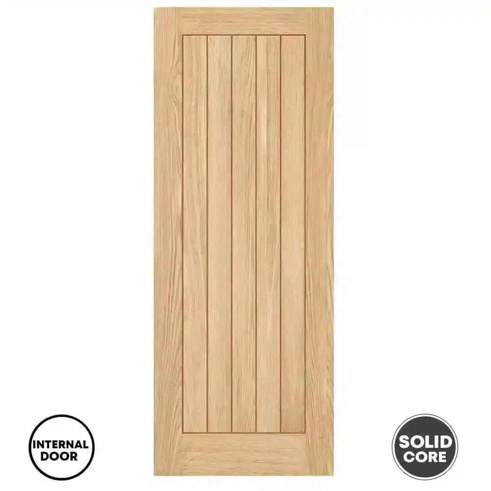 LPD Solid Oak Internal Door Belize Unfinished – ZDoors