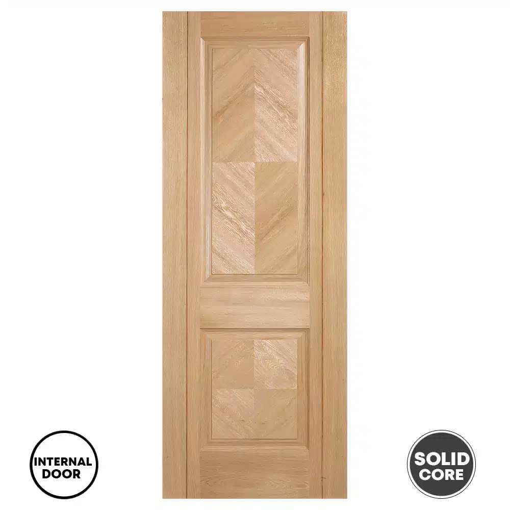 LPD Madrid 2 Panel Door Internal Prefinished - Oak – ZDoors