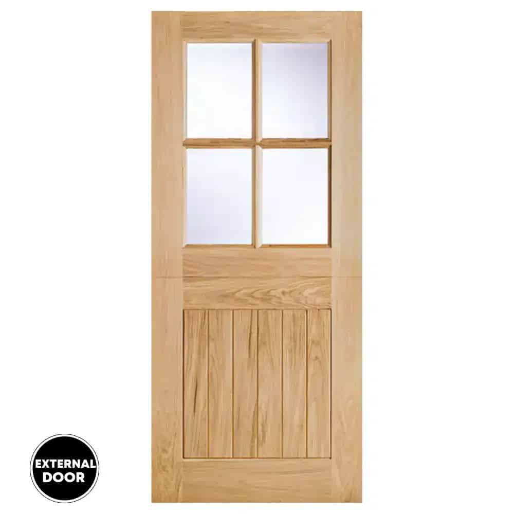 LPD Glazed 4L Cottage External Oak Stable Door – ZDoors