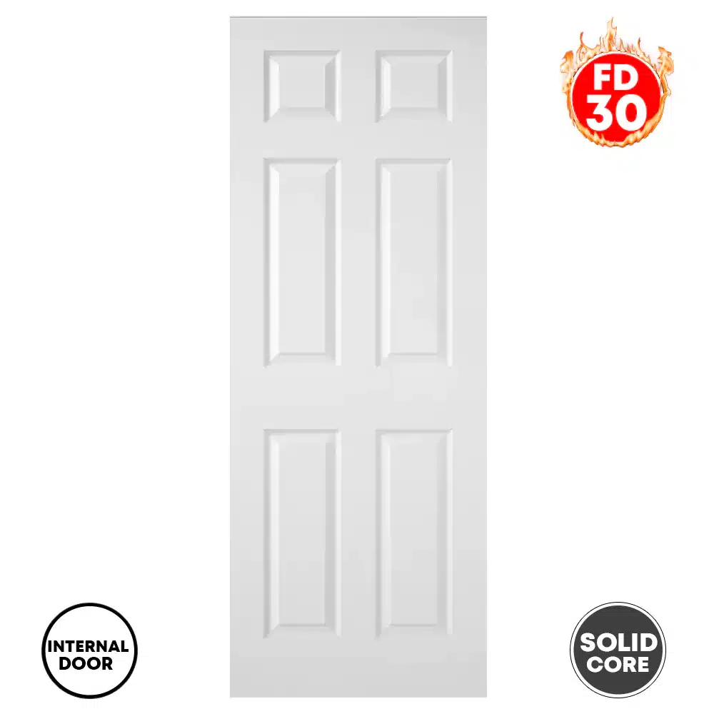 XL Joinery Florence Internal Fire Door White Pre-Finished – ZDoors