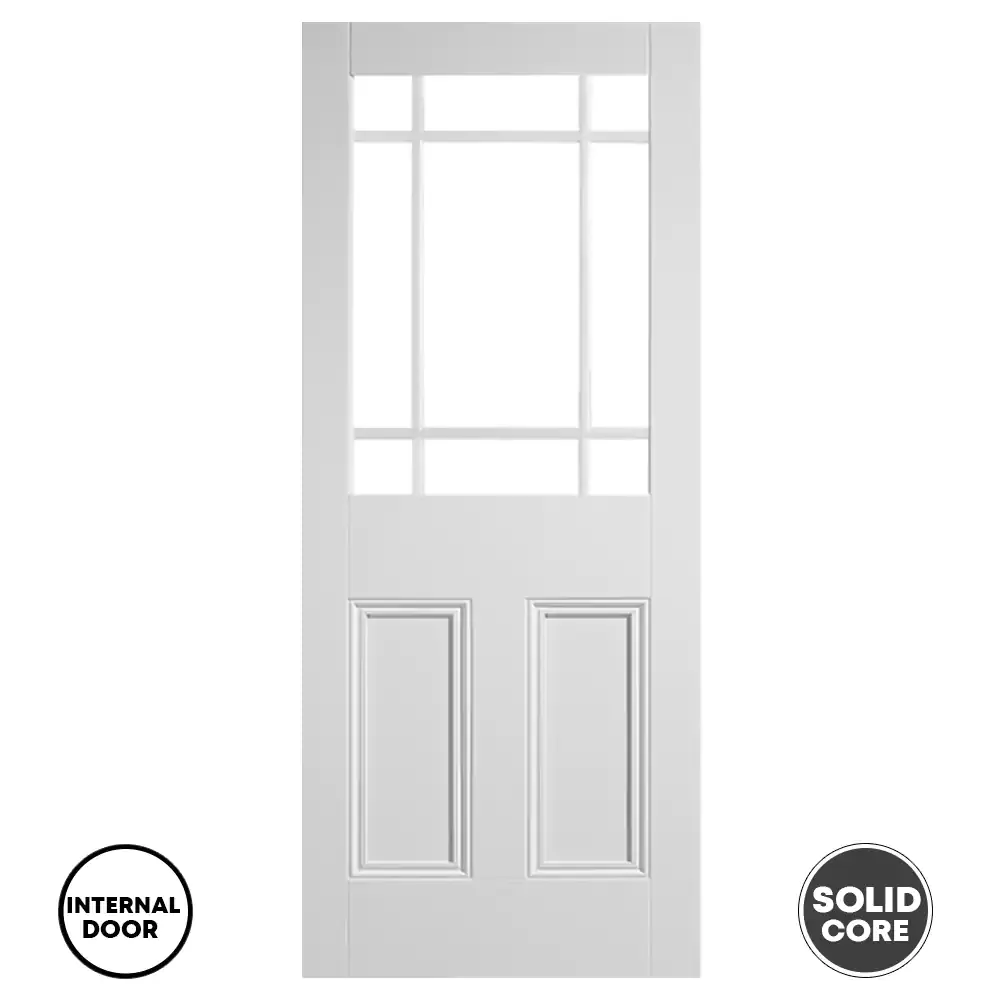 LPD Internal Unglazed 9 Light Door White Downham – ZDoors